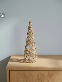 Sinsay - LED lampička ve tvaru vánočního stromku - béžová