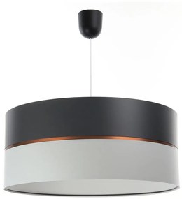 BPS Koncept Lustr na lanku GLAM HOME 1xE27/60W/230V pr. 40 cm černá/šedá BS0304