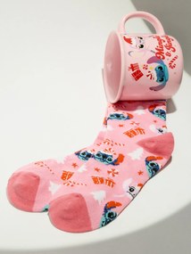 Sinsay - Vánoční dárková sada: hrnek a ponožky Stitch - vícebarevná