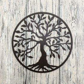 Dřevěný strom života na zeď - Yesod | DUBLEZ