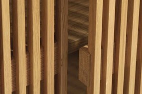 Designová skříňka Calloway 140 cm přírodní dub