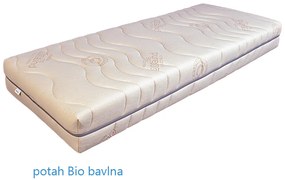 Pěnová matrace Mabo MESTE HARD 20 cm - 180 x 200 Potah: Bio bavlna, Lehací vrstva: Eucafeel HR foam