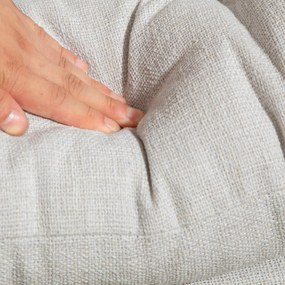 HOMCOM Kancelářská židle bez područek, pohodlná kancelářská židle s polstrovaným sedákem a nastavitelnou výškou, krémově bílá