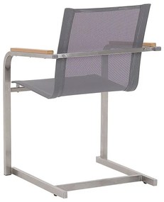 Set 2 ks. zahradních židlí COLSO (šedá). 1022956
