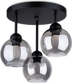 Lustr SOLLUX ALINO 3 černý E27 3x60W bez žárovky SL.1140
