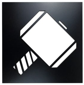 Dřevěná dekorace Symbol Thora černá