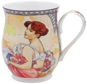 HOME ELEMENTS Porcelánový hrnek 350 ml, Mucha, Léto