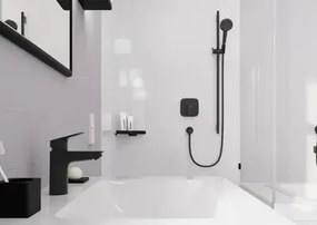Hansgrohe - Umyvadlová baterie s výpustí Push-Open, EcoSmart, matná če