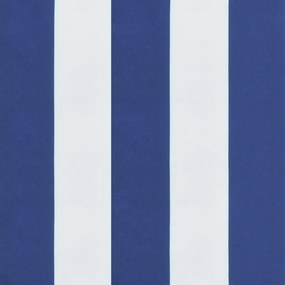 Poduška na palety modré a bílé pruhy 80 x 40 x 12 cm textil - Default Title