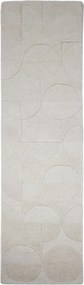 Slonovinový ručně tkaný vlněný běhoun 60x230 cm Gigi – Flair Rugs