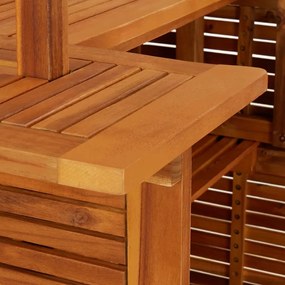vidaXL 5dílný zahradní barový set masivní akáciové dřevo [3116005]