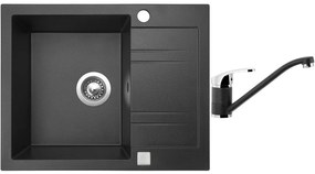 Set Sinks LINEA 600 Granblack + baterie Sinks Pronto Grandblack