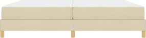 Postel s boxspringem s matrací Krémová 200 x 200 cm textil 3398596