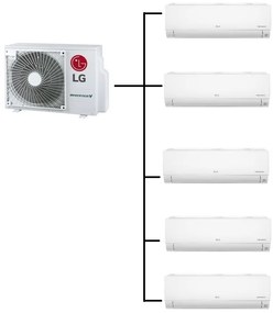 Klimatizace Multisplit LG Standard Plus 1+5 (1,5kW + 1,5kW + 1,5kW + 1,5kW + 1,5kW)  R32