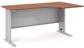 Ergonomický stůl Impress 160 x 90 cm, pravý, tmavý ořech