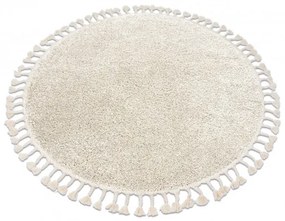 Dywany Łuszczów AKCE: 160x160 (průměr) kruh cm Kusový koberec Berber 9000 cream kruh - 160x160 (průměr) kruh cm