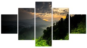 Obraz - zelená horská krajina (125x70 cm)