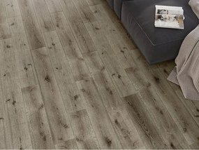 Mexen Kansas vinylové panely 1240 x 182 mm SPC 6,5 mm, podložka IXPE 1,5 mm, 4 V-drážka, Dub - F1032-1240-182-505-4V1-01