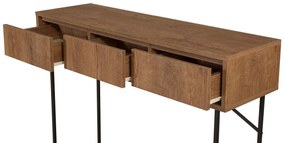 Designová konzole Raivis 120 cm vzor ořech