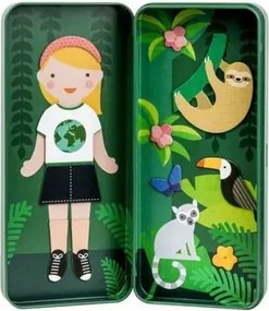 Petit Collage Magnetické puzzle Přírodovědkyně / od 3 let