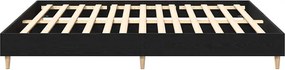 Rám postele Černý dub 203 x 183 x 25 cm Kompozitní dřevo 3329279