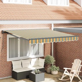 Rám markýzy Zelená a žlutá 300 x 250 cm 3330175