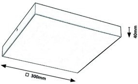 Rabalux - LED Stropní svítidlo LED/24W/230V 2800-6000K IP44 černá