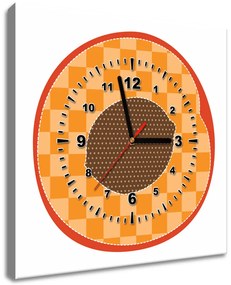 Gario Obraz s hodinami Broskev Rozměry: 40 x 40 cm