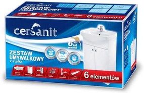 Cersanit Cersania sada, umyvadlo + skříňka 50cm, bílá, S509-039-DSM