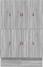 Rám postele s úložným prostorem se zásuvkou Šedá Sonoma 140 cm 3335642