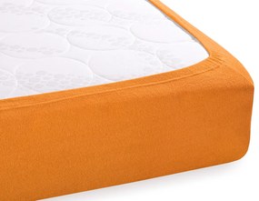 Froté napínací prostěradlo FR-006 Oranžové 90 x 220 - výška 20 cm