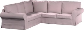 Potah na pohovku IKEA Ektorp rohová barva růžová látka pletený vzor