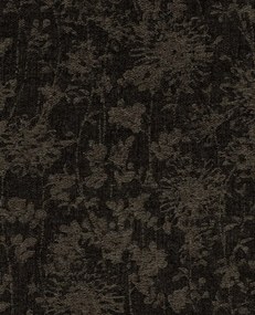 Luxusní hnědo-černá vliesová tapeta s květinami 333424 Emerald Eijffinger