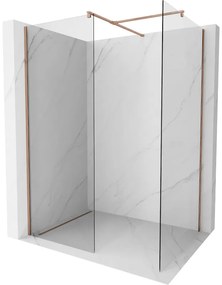 Mexen Kioto sprchová stěna Walk-in 135 x 90 cm, transparentní, růžové zlato - 800-135-202-60-00-090
