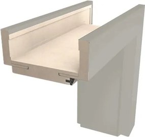 Obložková zárubeň DRE 60 cm pro tloušťku stěny 10-12 cm kašmír matný levá O2KAS60L