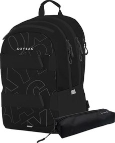 Oxybag Studentský batoh + etue - OXY Sport Font White
