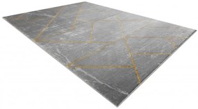 Dywany Łuszczów Kusový koberec Emerald geometric 1012 grey and gold ROZMĚR: 120x170