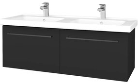 Dřevojas Koupelnová skříň BIG INN SZZ2 125 Varianta: N03 Graphite / Úchytka T06 / N03 Graphite