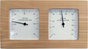 Termovlhkoměr Do Sauny, Dřevěný Cedr, Cedrové Dřevo Sawo 224-THD