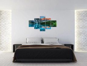 Obraz tyrkysového jezera (125x70 cm)