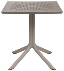 Nardi Šedo hnědý plastový zahradní stůl Clipx 70 x 70 cm