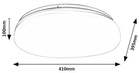 Rabalux 75053 - LED Koupel. stropní svítidlo CALIOPE LED/24W/230V IP44 pr. 41 cm