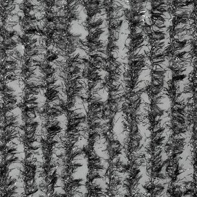 ZÁVĚS NA KROUŽCÍCH TIFFANY 135X250 CM ČERNÁ