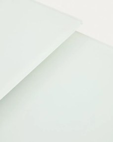 Rozkládací jídelní stůl s přídavnou deskou se skleněnou deskou 90x160 cm Atminda – Kave Home