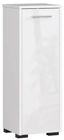 Koupelnová skříňka FIN S30 - bílá/bílá lesk