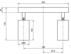 Bodové svítidlo ANGIE 4xGU10/35W/230V bílá