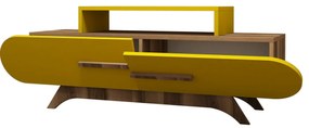 Televizní stolek Rose Walnut Yellow