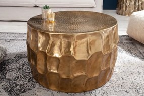 Konferenční stolek Organic Orient 68cm zlatá měď