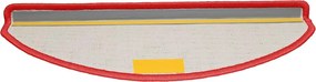 Schodové rohože 30 ks 65 x 21 x 4 cm červené, půlkulaté, velké 3365819