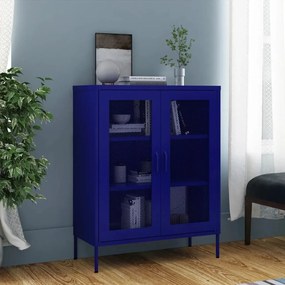 vidaXL Úložná skříň 80 x 35 x 101,5 cm ocel [336175] Barva: Námořnická modrá